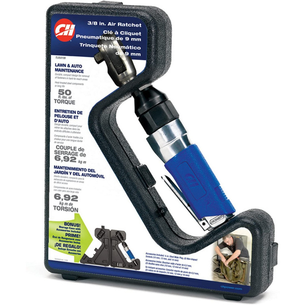 CAMPBELL HAUSFELD TL050199AV 3/8-INCH AIR RATCHET GRAB-N-GO TOOL KIT ...