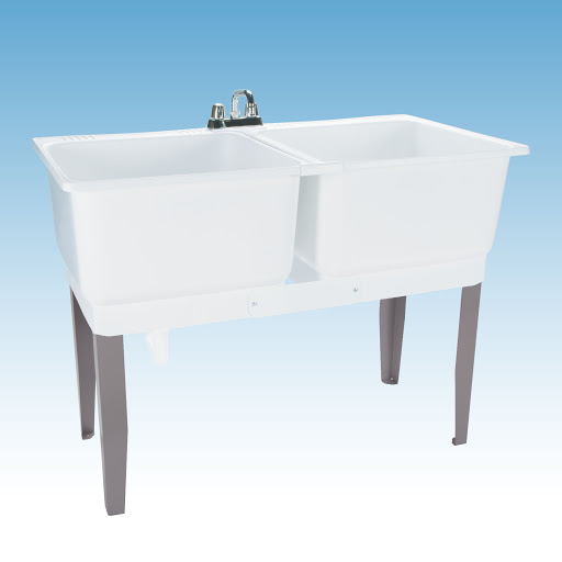 UTILATWIN DOUBLE LAUNDRY TUB 46 in. COMBO - Kasimex