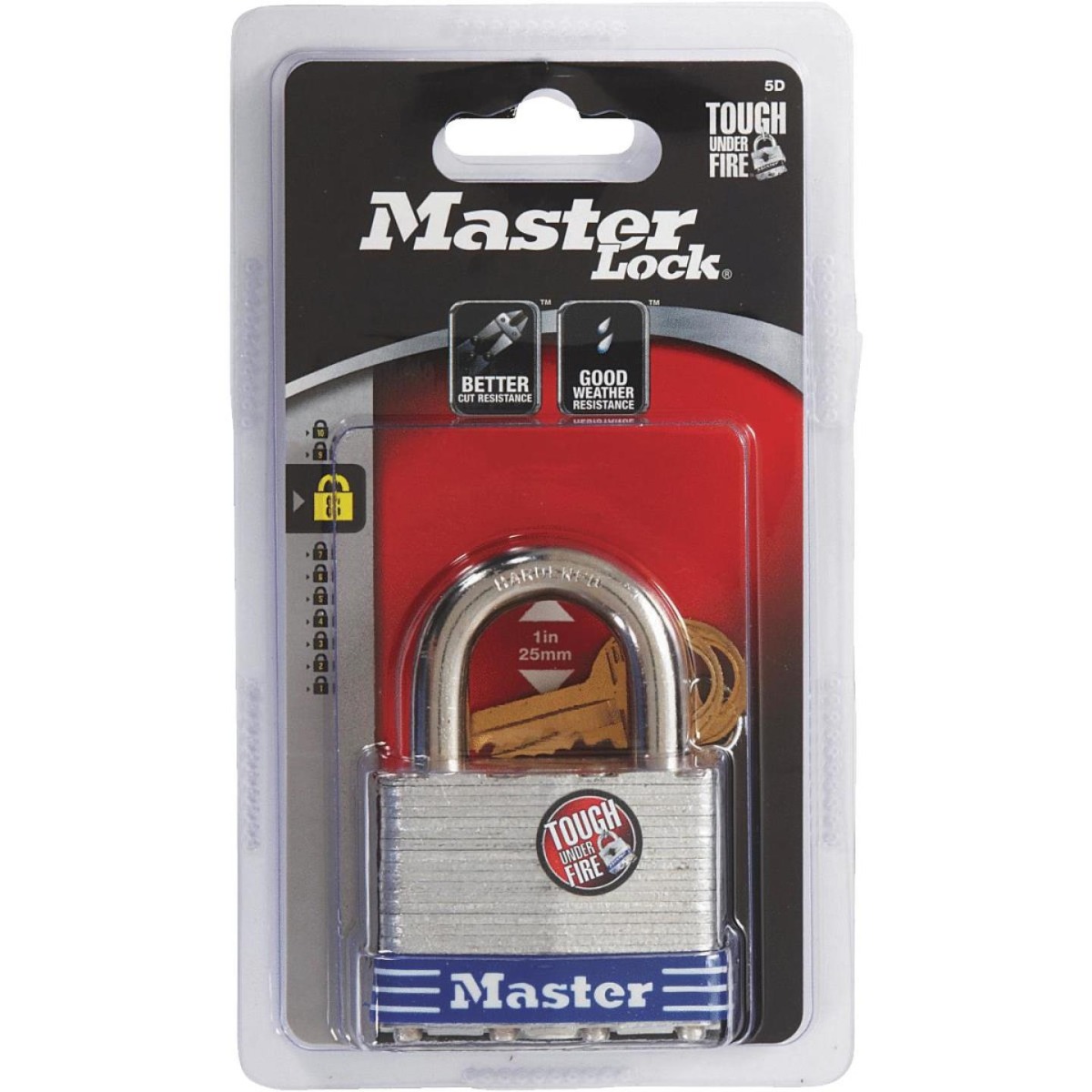 Master Lock 2 In. W. 4-Pin Tumbler Keyed Different Padlock - Kasimex