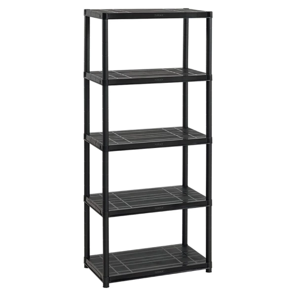 9900-XP RIMAX 5-SHELF "15" STORAGE SHELVING UNIT BLACK - Kasimex